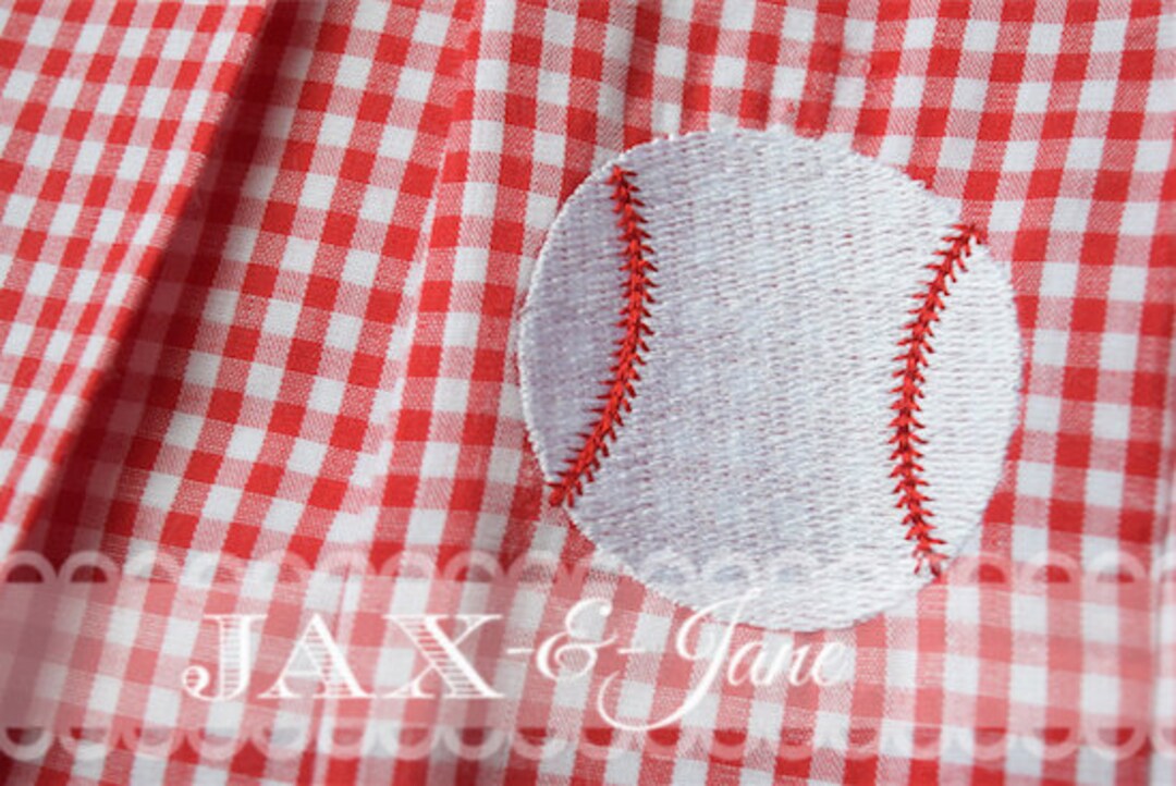Filled Mini Baseball Embroidery Design, Mini Filled Baseball Embroidery ...