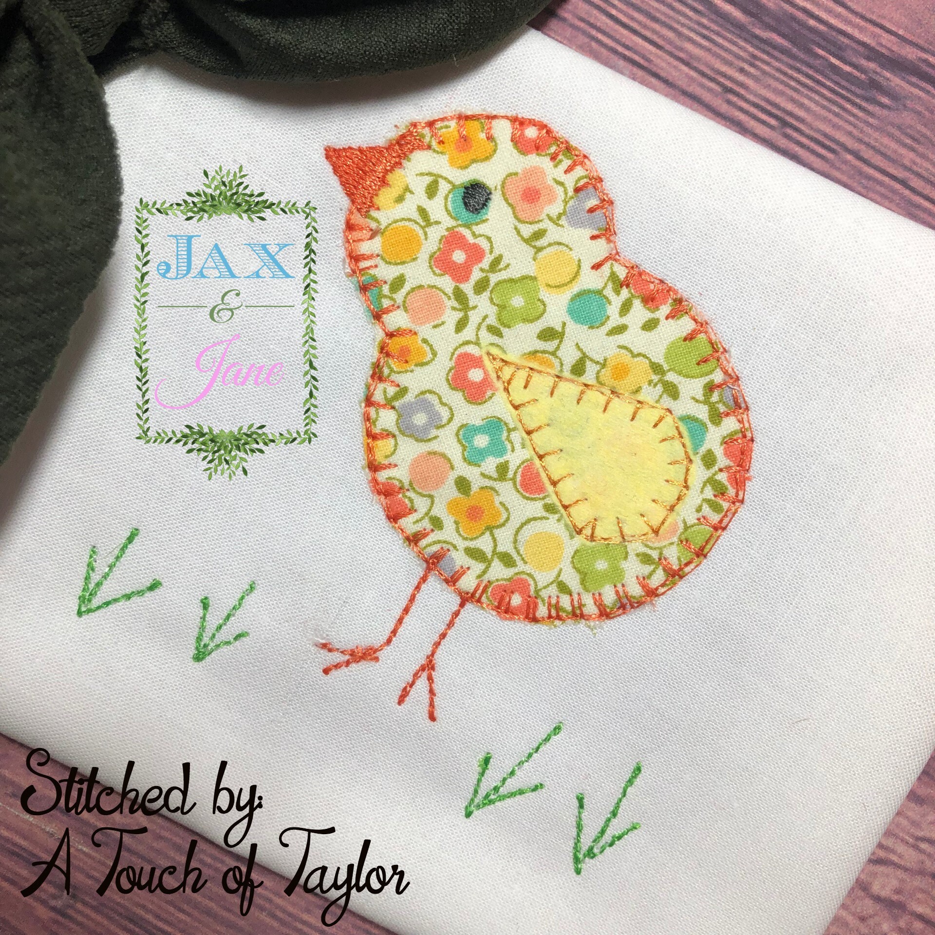 Chick Applique Design, Baby Chick Applique Design, Easter Chick Machine ...