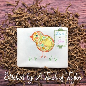 Chick Applique Design, Baby Chick Applique Design, Easter Chick Machine ...