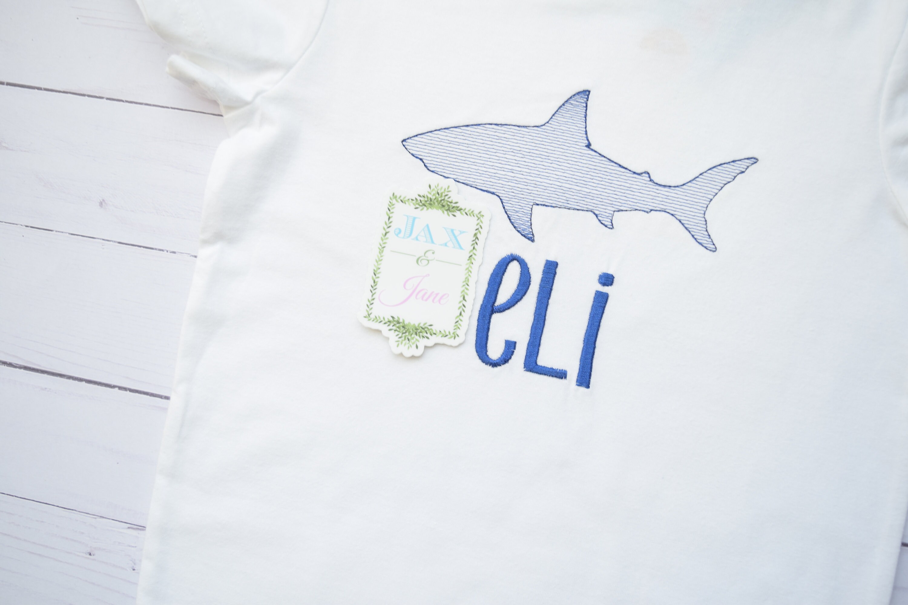 Shark Sketch Embroidery Design Quick Stitch Shark Design - Etsy