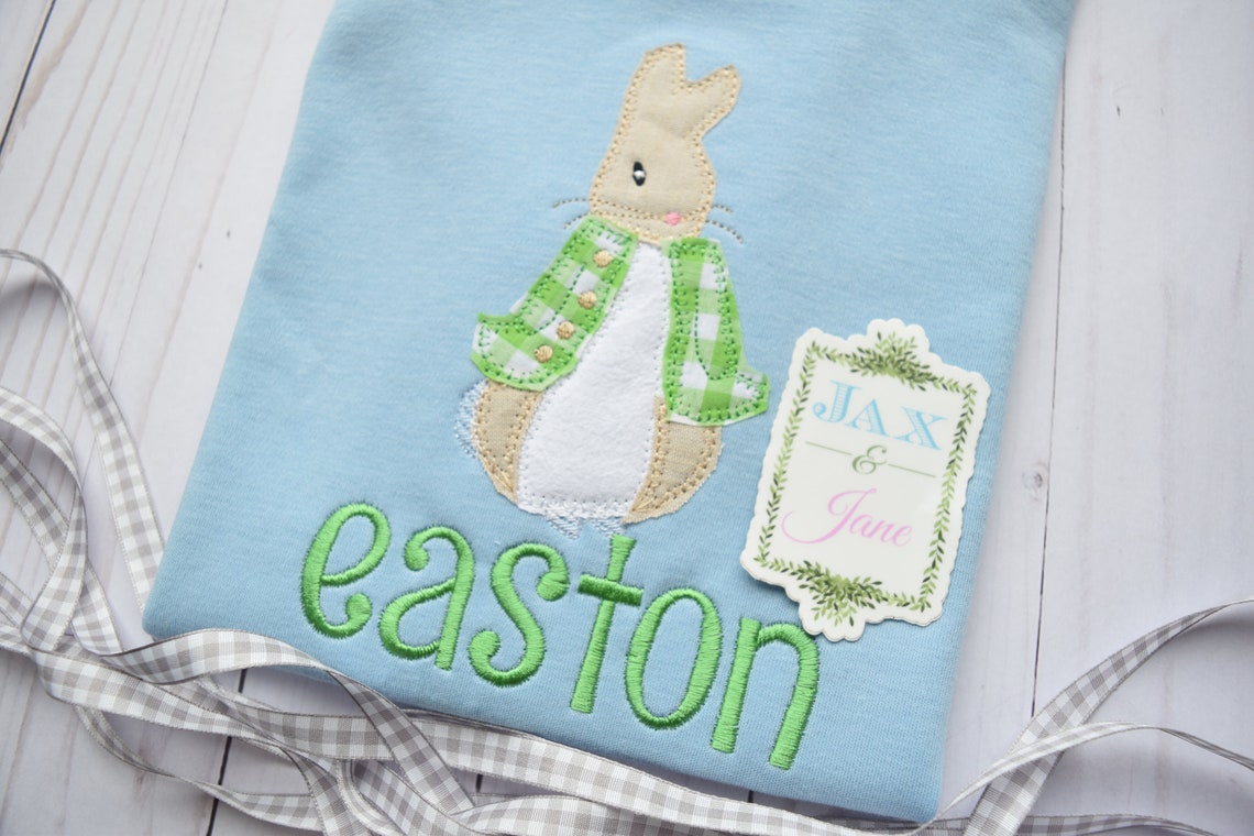 Peter Rabbit Applique Design Easter Peter Rabbit Applique | Etsy