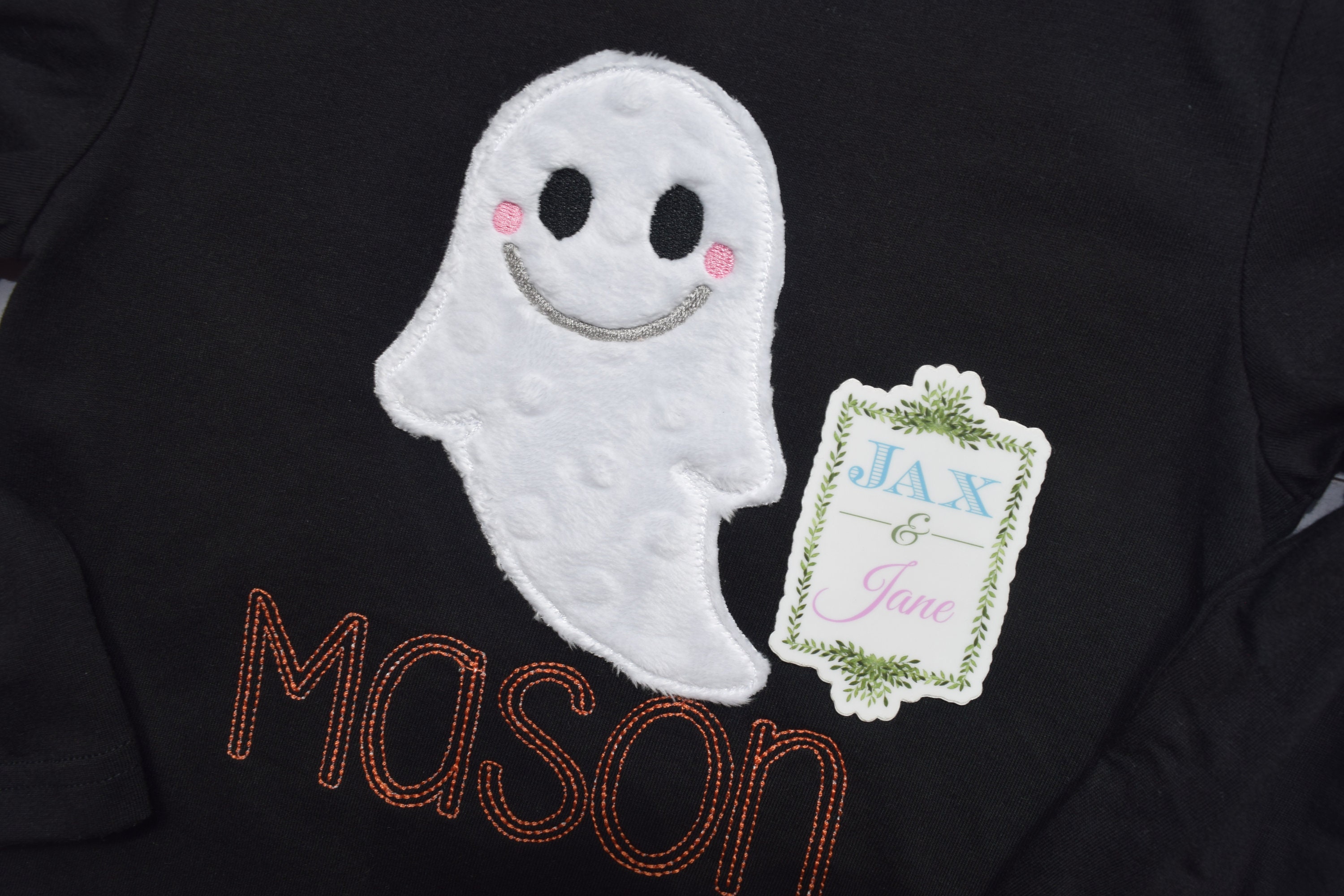 Ghost Applique Design, Machine Embroidery Ghost Applique, Halloween ...