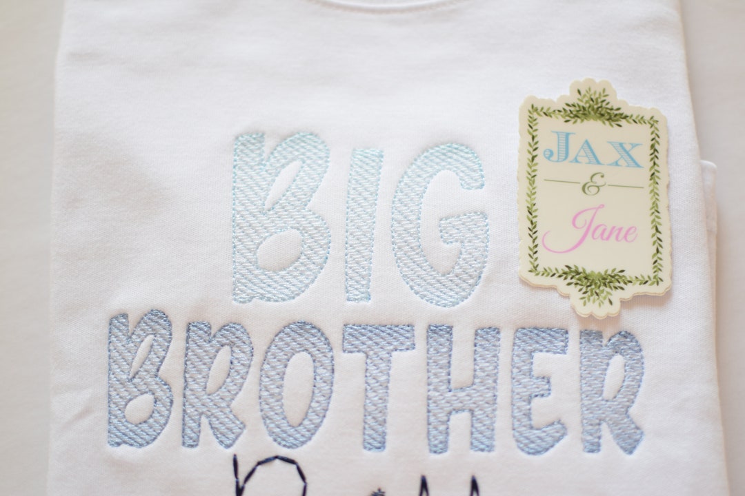 Big Brother Embroidery Design, Big Brother Sketch Embroidery Design ...