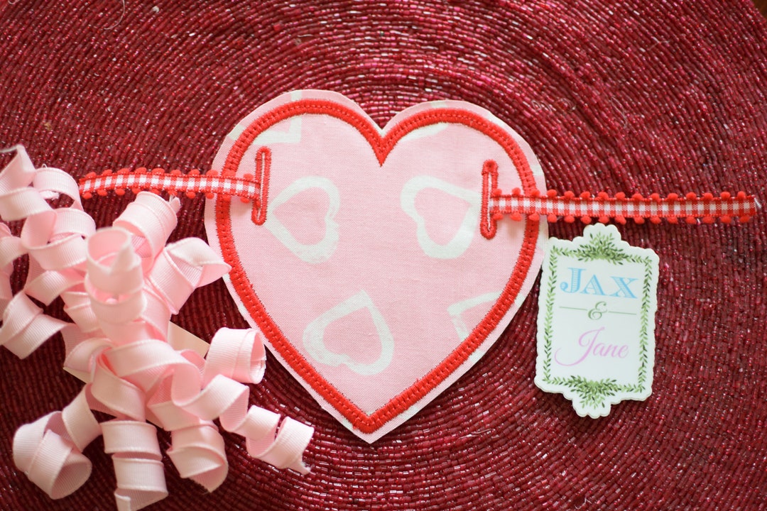 Valentines Heart Applique Design, ITH Heart Applique Design, Ith Heart ...