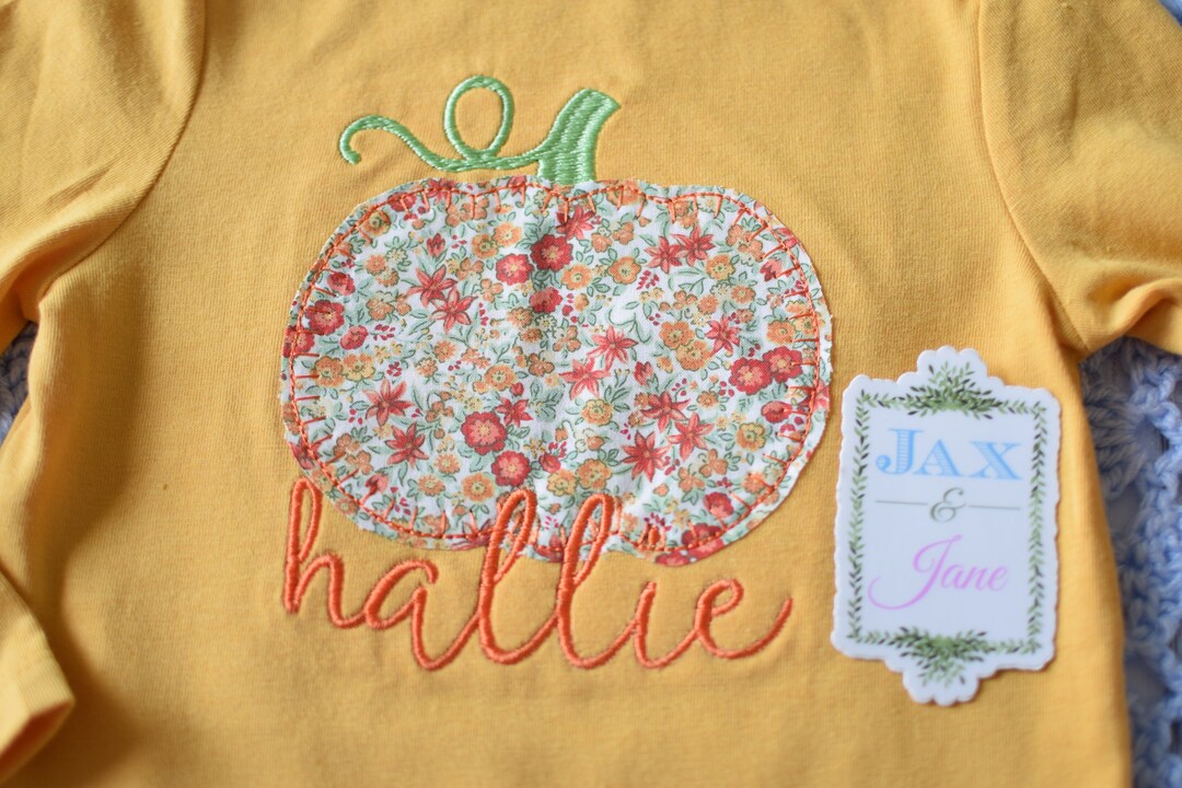 Pumpkin Applique Design, Fall Pumpkin Applique Design, Easy Pumpkin ...