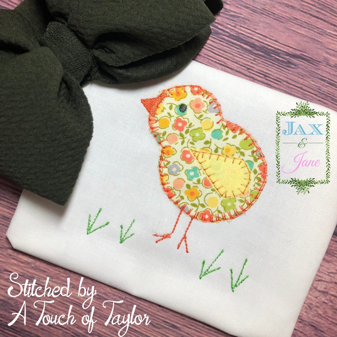Chick Applique Design, Baby Chick Applique Design, Easter Chick Machine ...