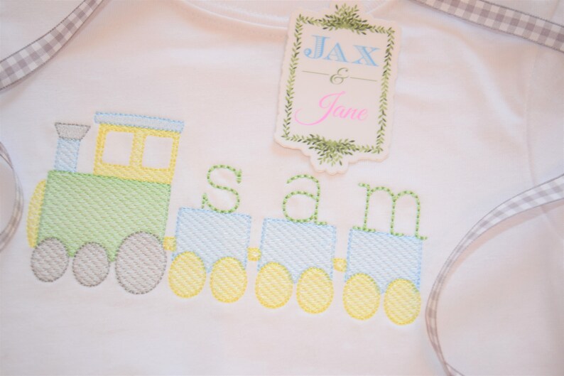 Sketch Train Embroidery Design Train Embroidery Design Toy | Etsy