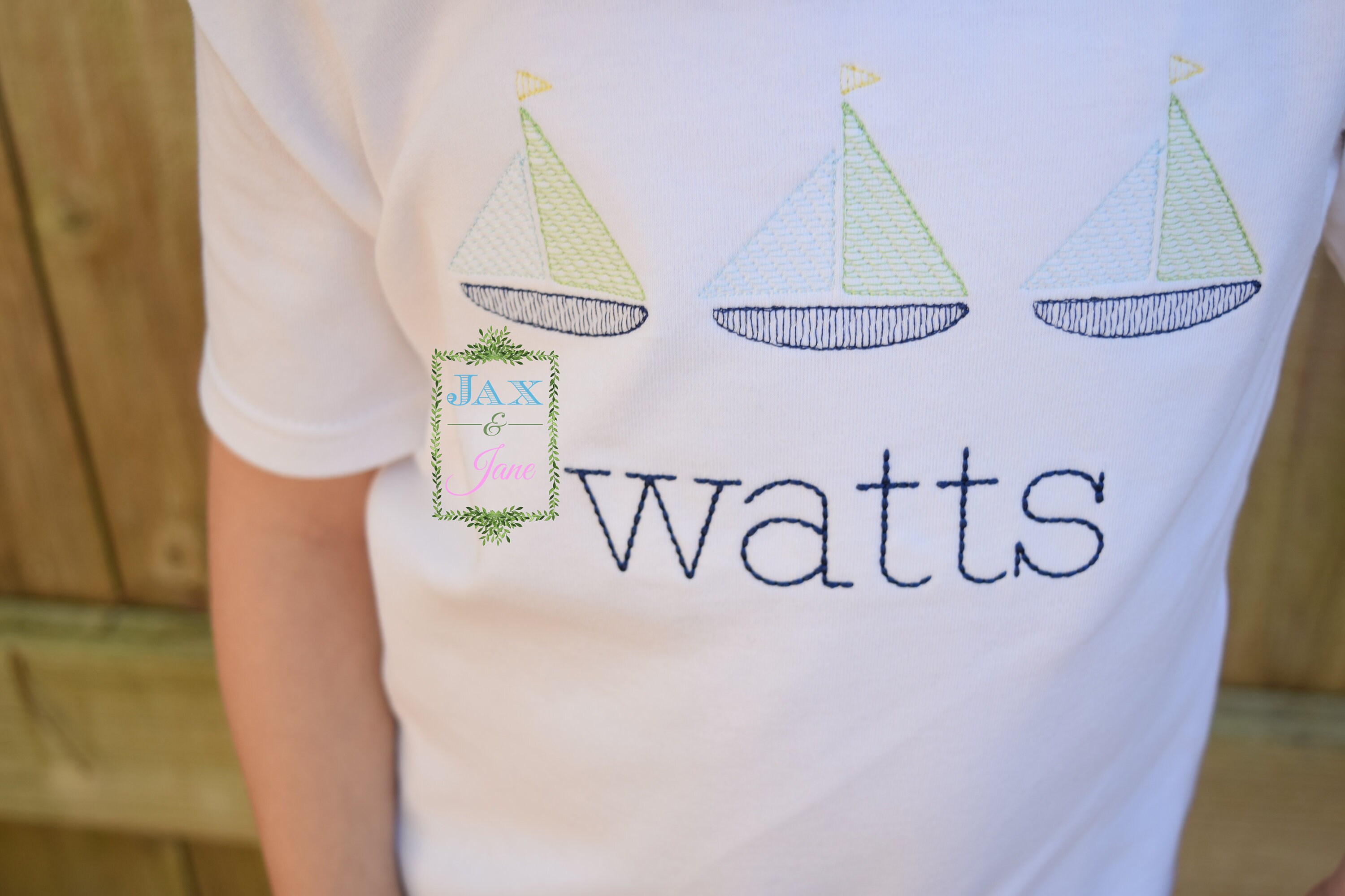 Sketch Stitch Sailboat Design Summer Sailboat Stitch Design | Etsy