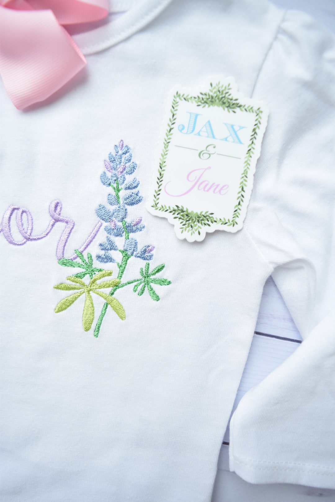 Texas Bluebonnet Embroidery Design, Bluebonnet Flower Embroidery ...