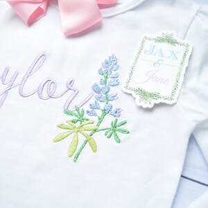 Texas Bluebonnet Embroidery Design, Bluebonnet Flower Embroidery ...