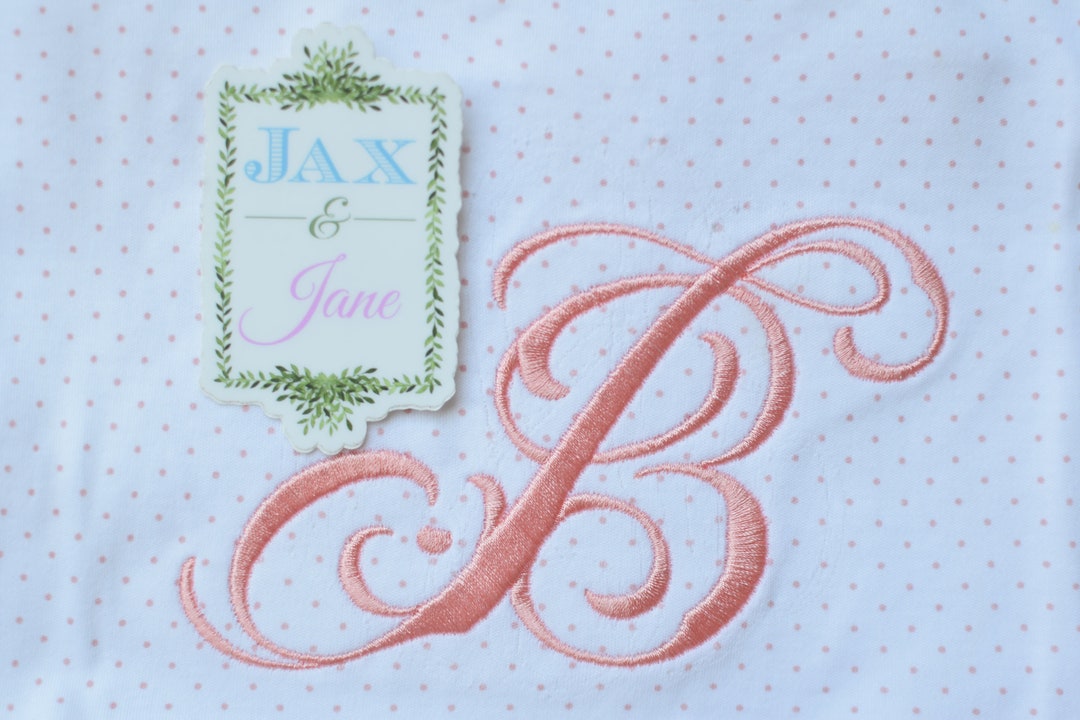 B Scroll Embroidery Design, B Embroidery Design, B Font, Fancy B Font ...