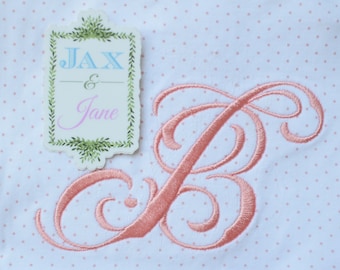 Machine Embroidery Fancy Font - Etsy