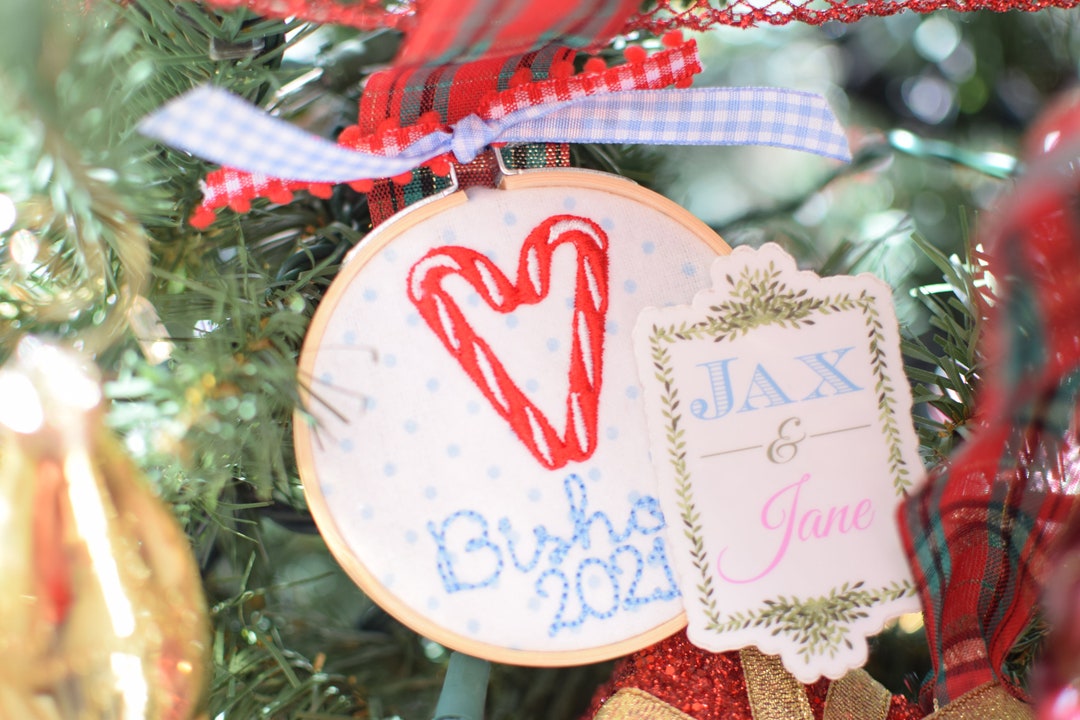 Candy Cane Heart Embroidery Design, Candy Cane Embroidery Design ...