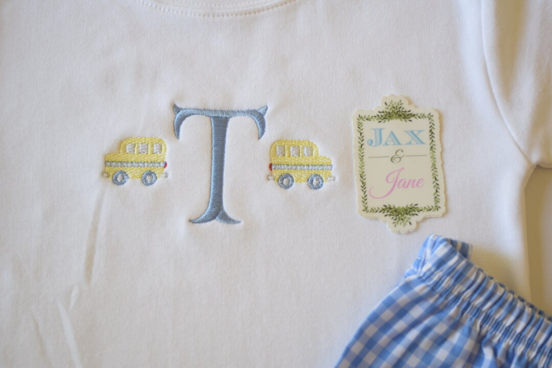 Sketch Mini School Bus Embroidery Design, Mini School Bus Embroidery ...