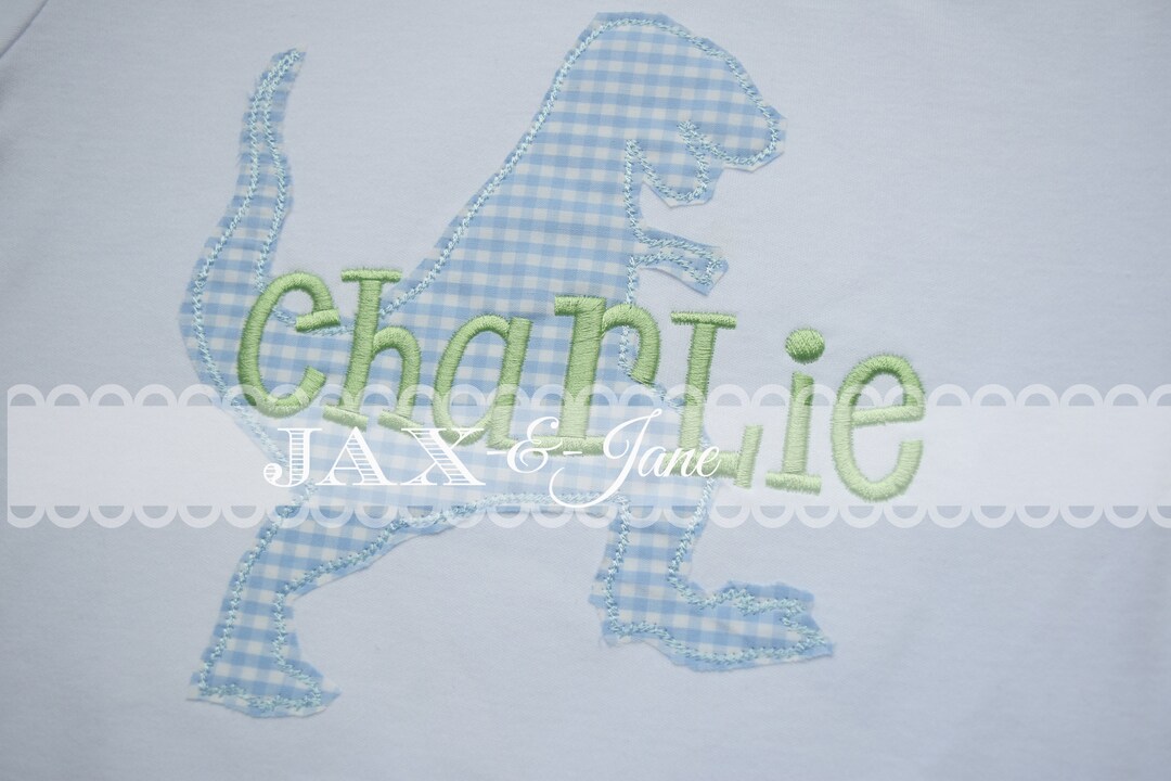 T-rex Applique Design, Dino Applique Design, Dinosaur Applique Design ...