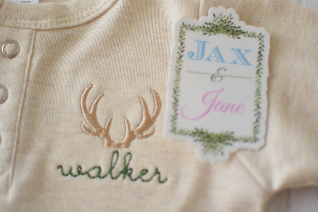 Filled Mini Antler Monogram Embroidery Design, Frame Mini Deer Antlers ...