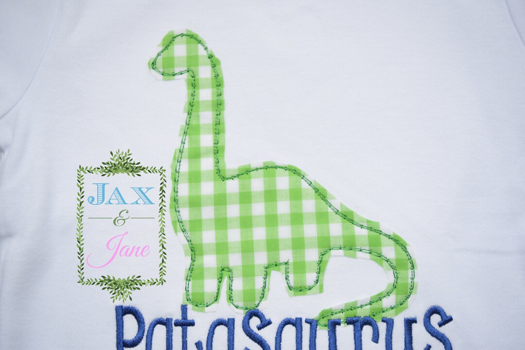 Brachiosaurus Applique Design, Quick Dino Applique (digital Download ...