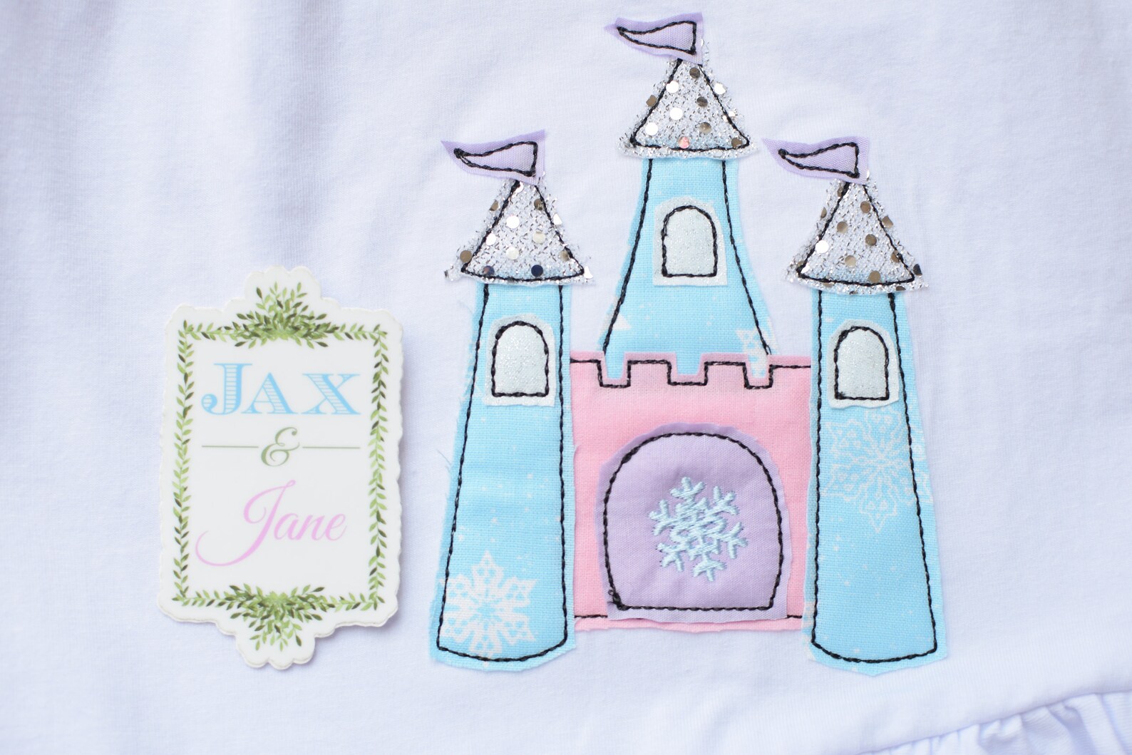 Castle Applique Design Snow Castle Applique Cinderella - Etsy