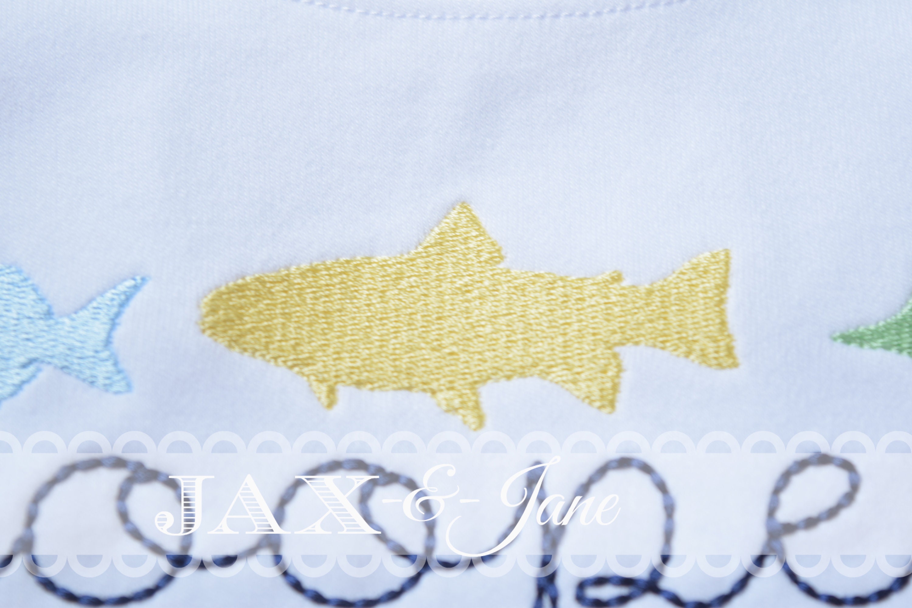 3 Mini Filled Embroidery Fish Beach Embroidery Summer - Etsy