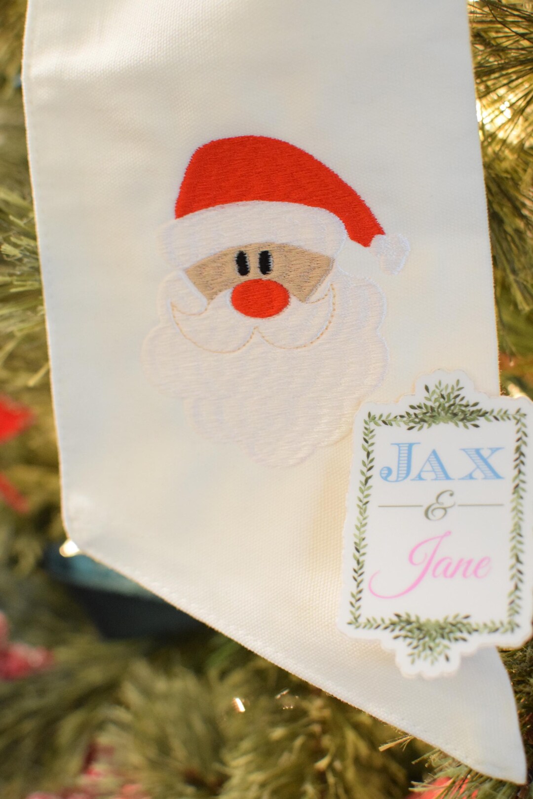Santa Embroidery Design, Christmas Satin Stitch (digital Download) - Etsy