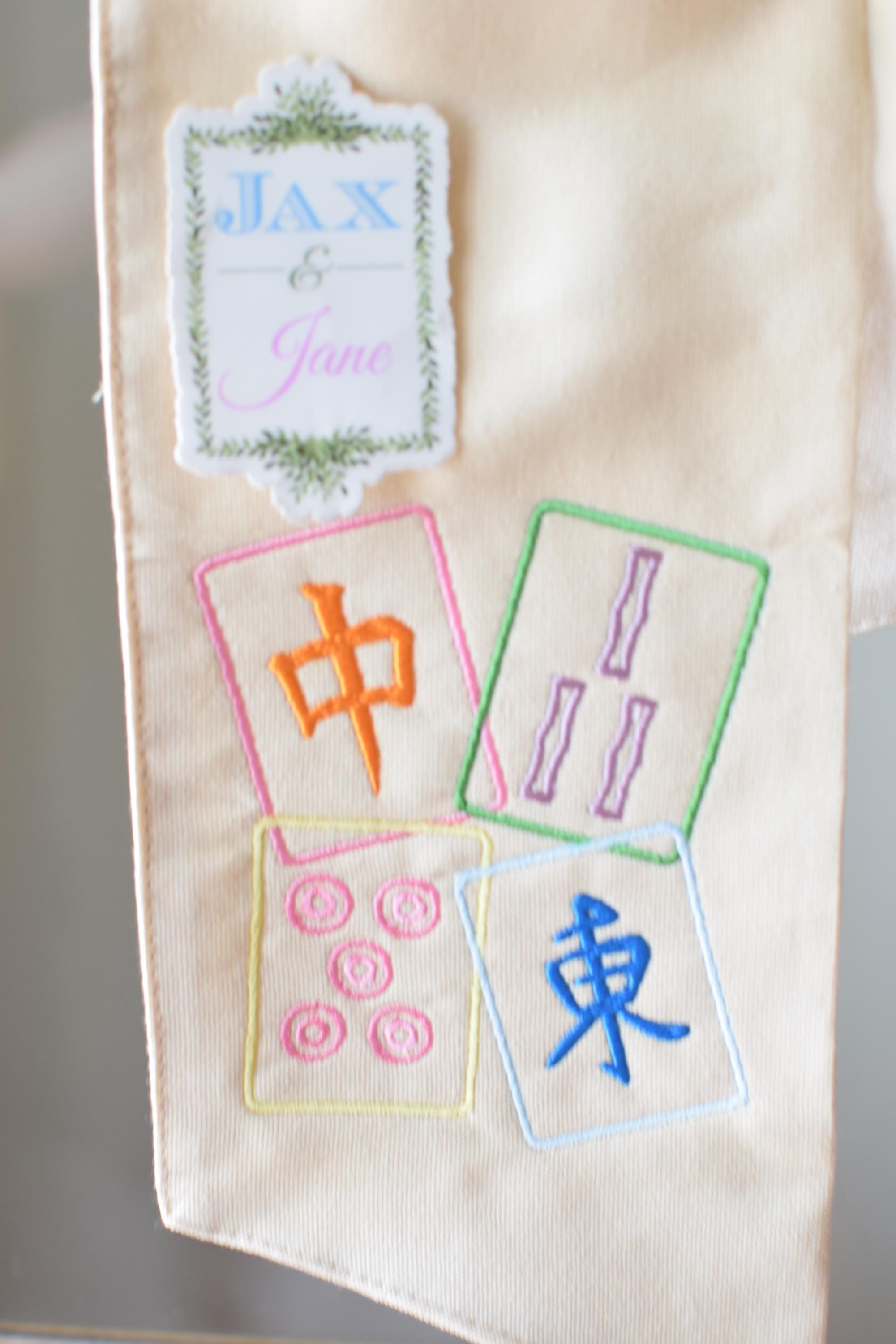Mahjong Embroidery Designs, Mahjong Tile Embroidery Design, Mahjong ...