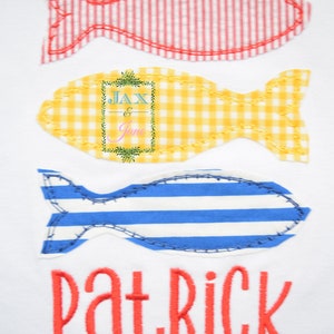 Fish Applique Design, 3 Fish Applique Design, Summer Fish Applique ...
