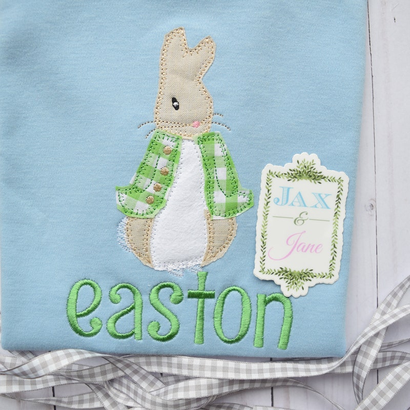 Rabbit Applique - Etsy