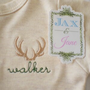 Filled Mini Antler Monogram Embroidery Design, Frame Mini Deer Antlers ...
