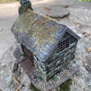 Miniature Stone Cottage for Dnd | Handmade Fantasy Diorama | Tabletop ...