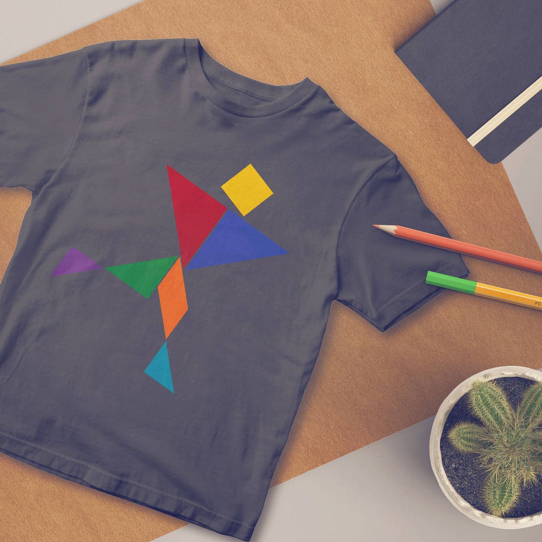 DIY Kit - Create Your Own T-shirt / TANGRAM ARTIST / Unisex Graphics ...