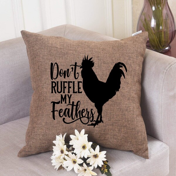Chicken Feather Pillow - Etsy