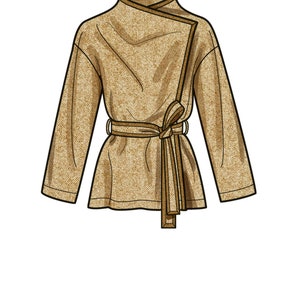 NEW LOOK Simplicity Sewing Pattern N6742, Misses Unlined Wrap Coat ...