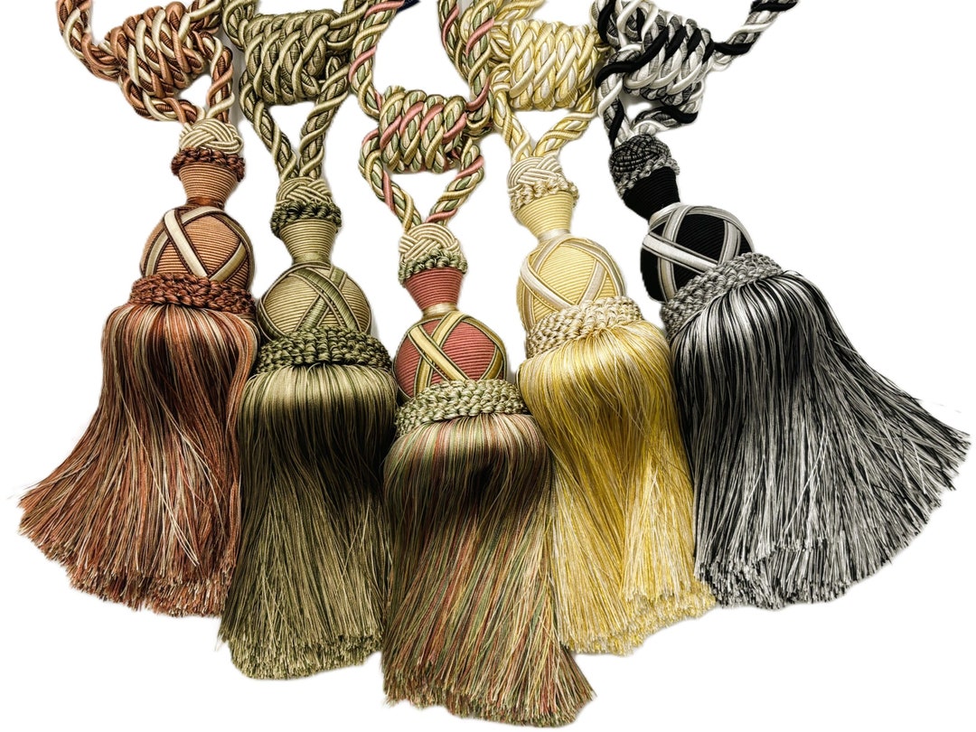 Trimland Decorative Drapery Curtain Tassel Tieback - Color Variations ...
