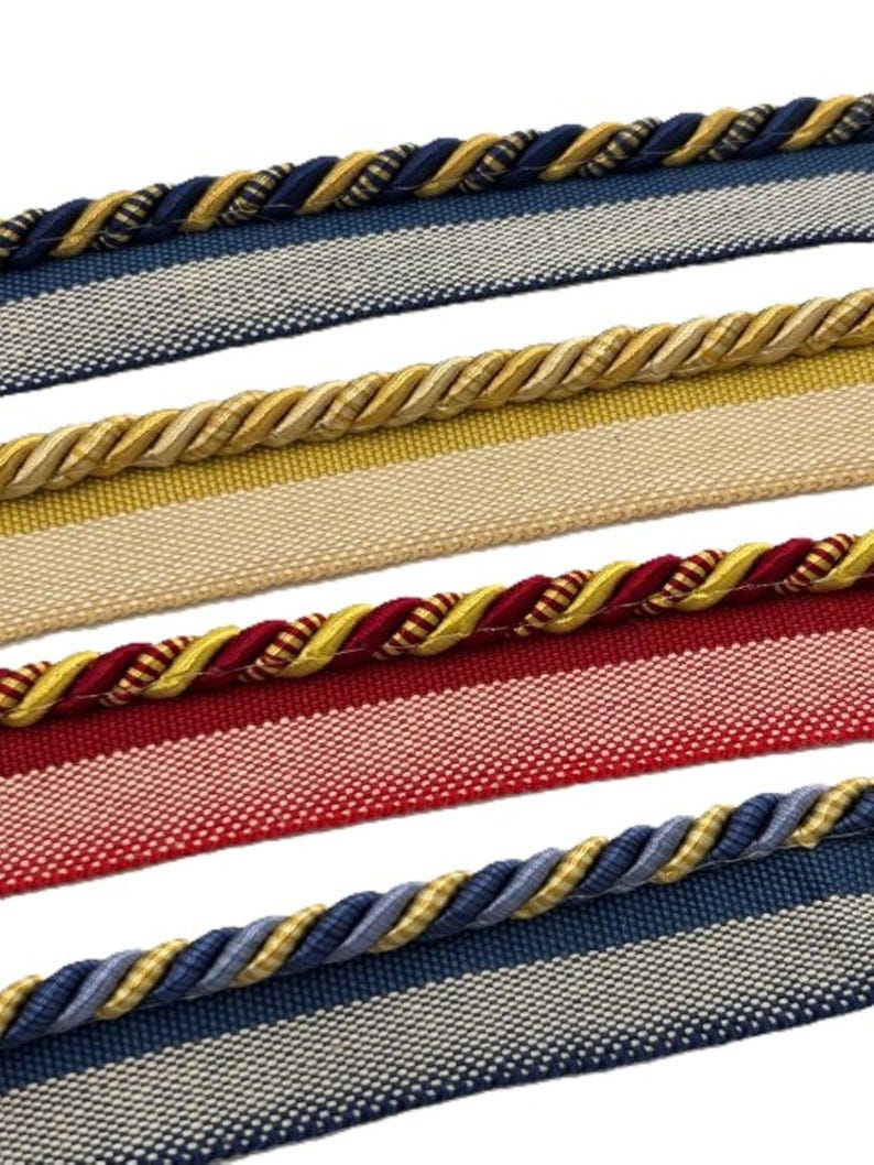 Decorative 1/4 Inch 3-ply Piping Cord With Lip - Trimland Trim - by the ...