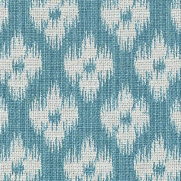 Aqua Ikat Fabric - Etsy
