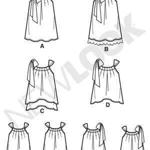 NEW LOOK Simplicity Sewing Pattern 0945 6245, Misses Casual Flowy ...