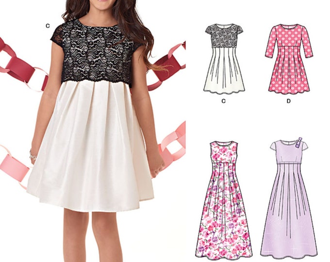 NEW LOOK Simplicity Sewing Pattern 6427, Girls Tweens, Formal Casual ...