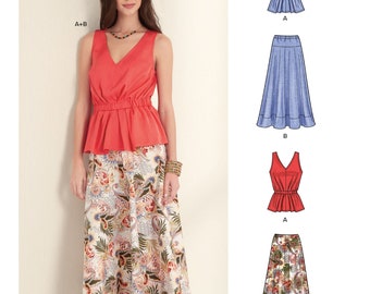 NEW LOOK Simplicity Sewing Pattern 6575, Misses Tunic Boho Top Shirt ...