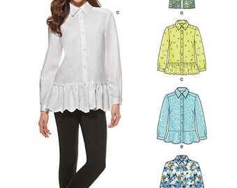 NEW LOOK Simplicity Sewing Pattern S0546 6284, Misses Pullover Top ...