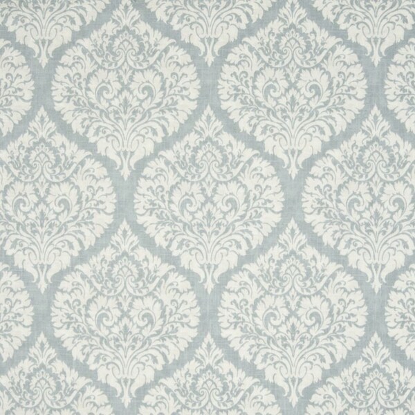 Blue Damask Fabric - Etsy