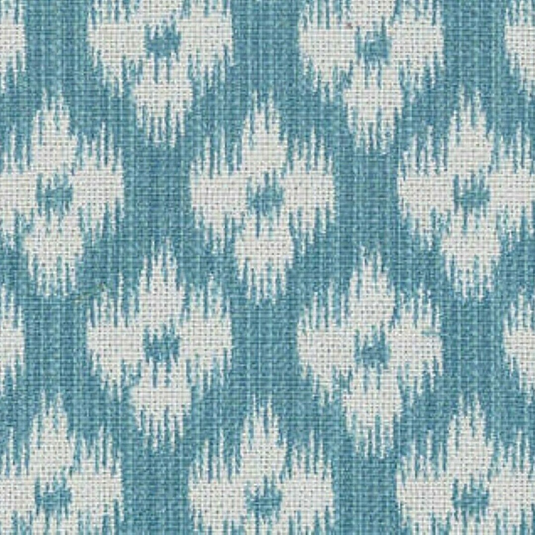 Covington CHESTER Ikat Diamond Geometric ISLE WATERS Upholstery Cushion ...