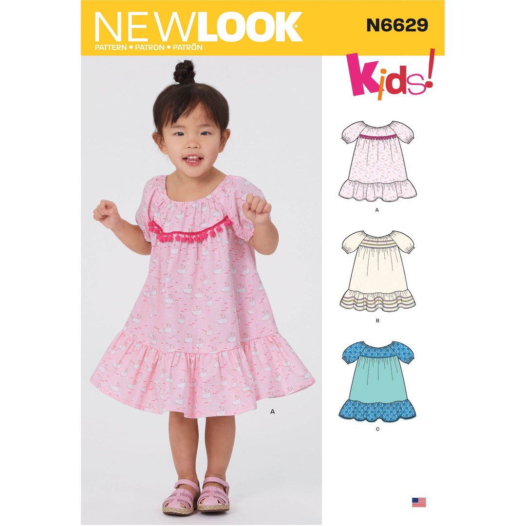 NEW LOOK Simplicity Sewing Pattern R10100 N6629, Toddler Girl Party ...