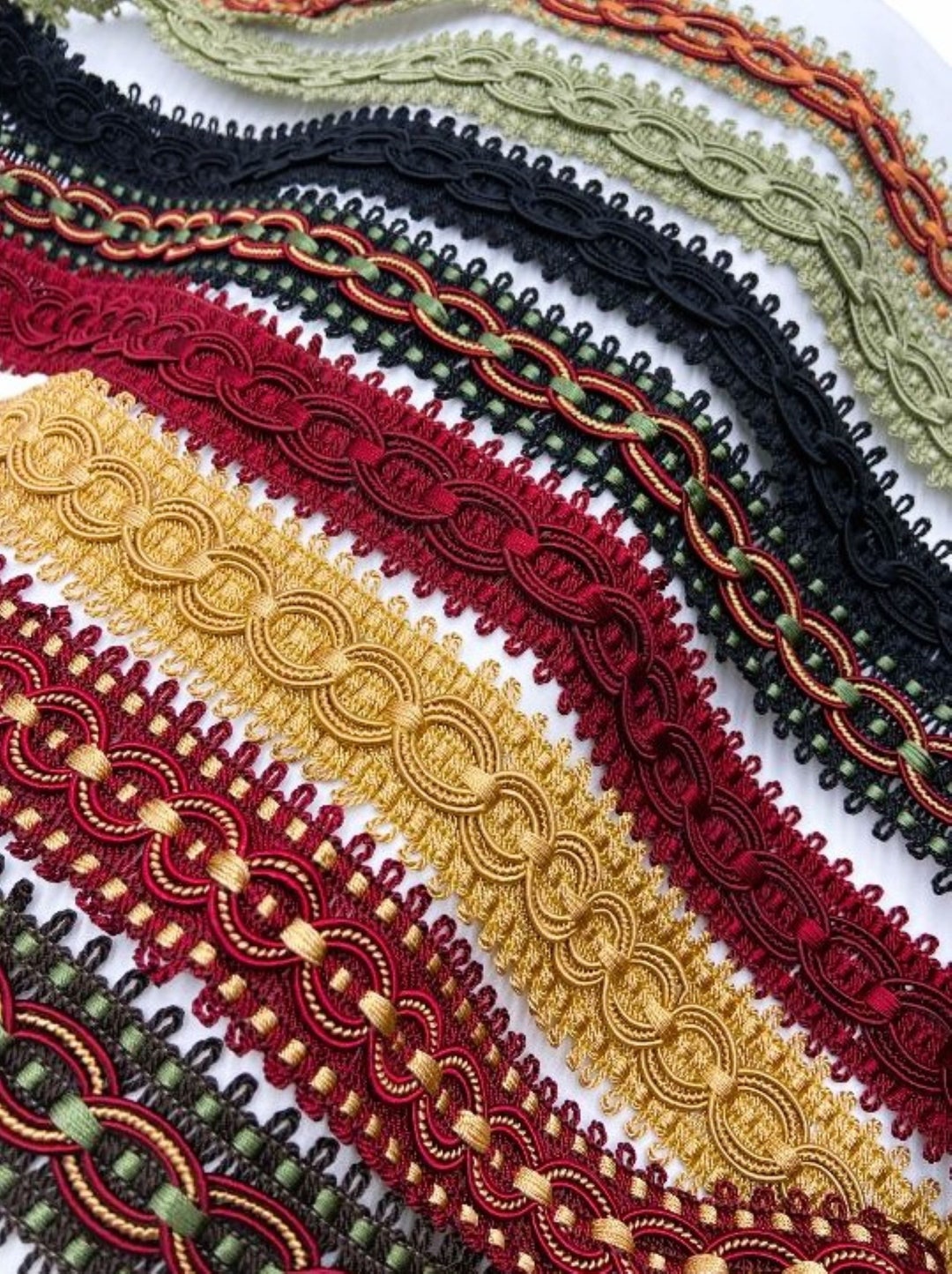 Scroll Gimp Braid Trim, Flat Trimming, Home Decor Crafting Braid, 1.75 ...