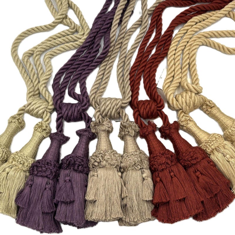 Fabric Drapery Tiebacks - Etsy