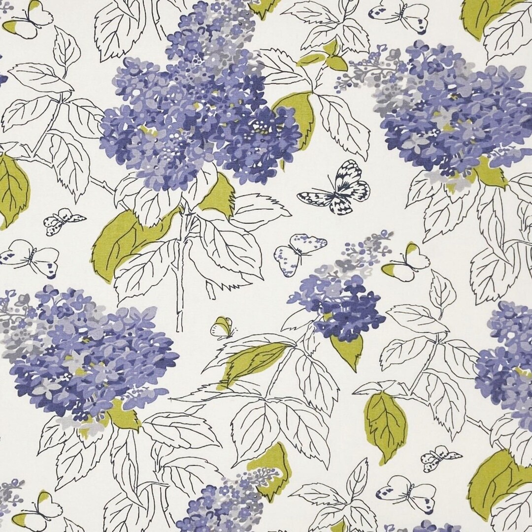 Waverly April in Paris Floral Cotton Fabric: Grapevine Purple, 1.75 ...