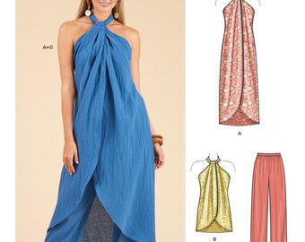 NEW LOOK Simplicity Sewing Pattern 6575, Misses Tunic Boho Top Shirt ...