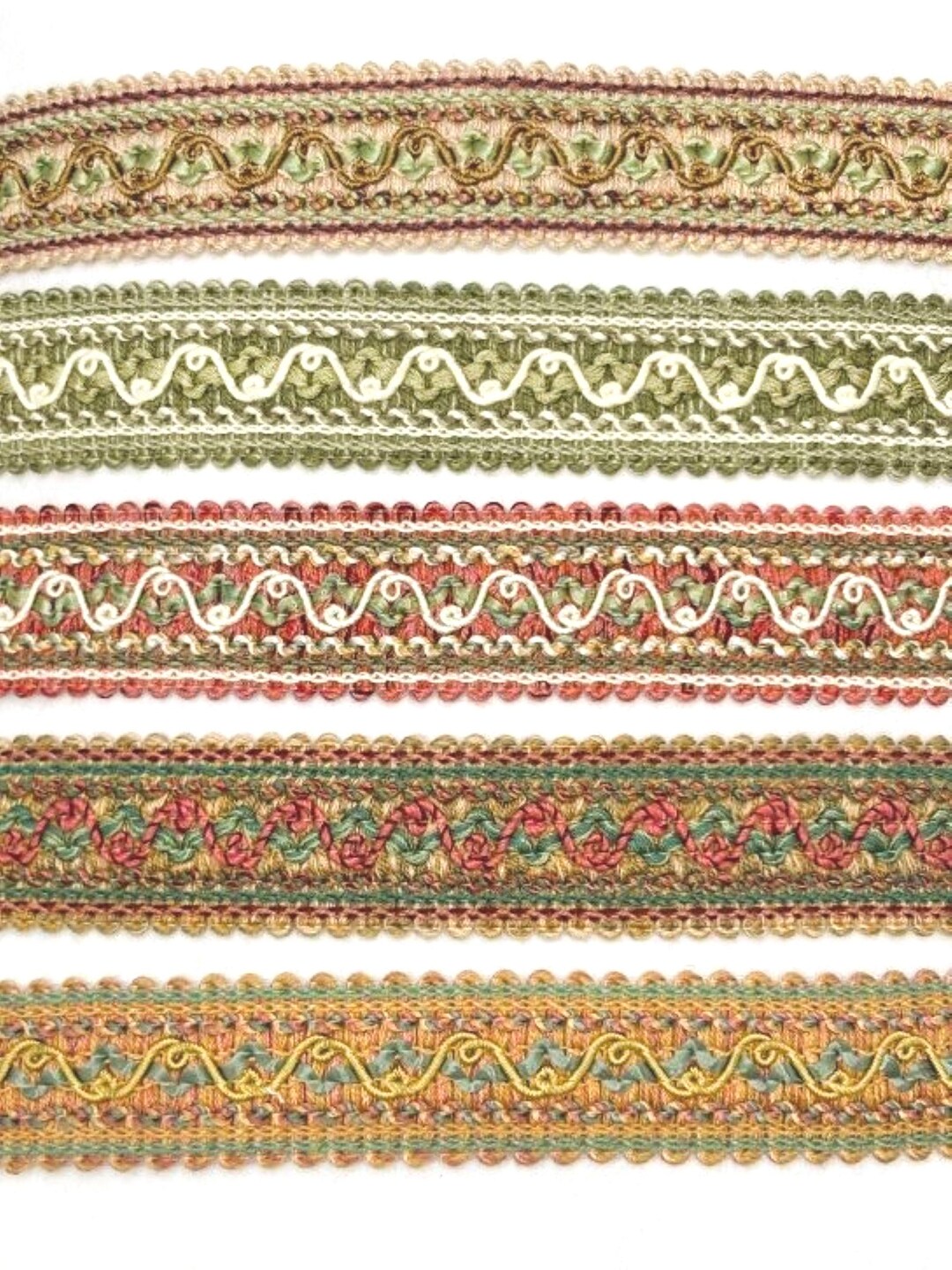 Scroll Gimp Braid Trim: 1.25" Flat Rayon Trimming - Sold by the Yard - Etsy