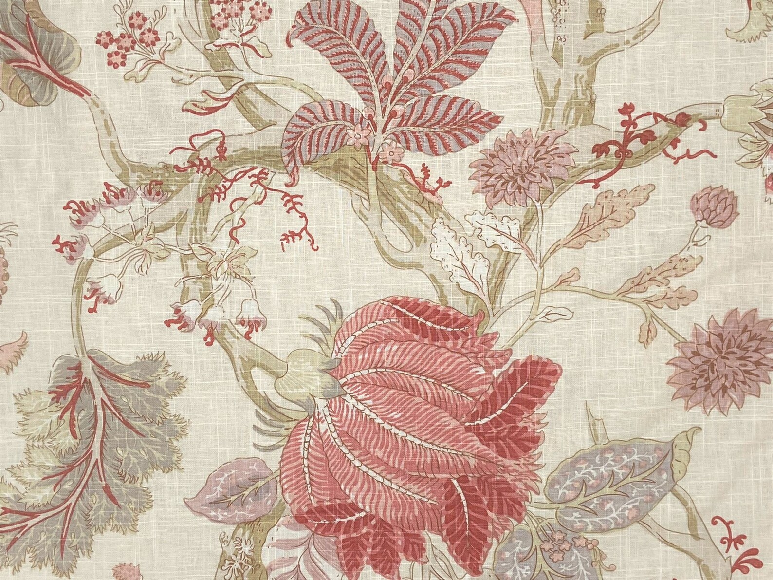 P Kaufmann FLORABUNDA Jacobean Floral OATMEAL Home Decor - Etsy