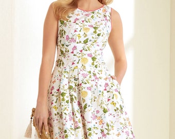 NEW LOOK Simplicity Sewing Pattern N6659, Misses Pleated Skirt Front ...