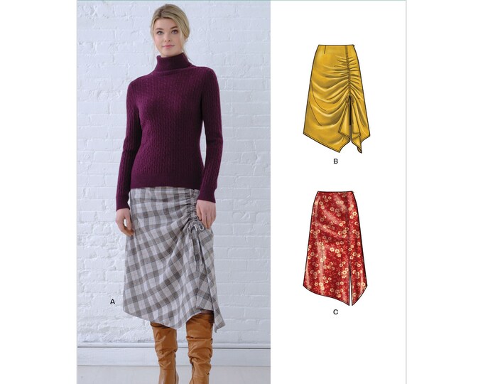NEW LOOK Simplicity Sewing Pattern N6640, Misses Asymmetrical Skirt ...